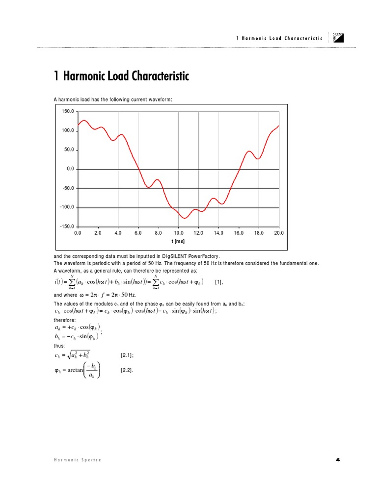 1 Harmonic Load Characteristic: ϕ ⋅ − = ϕ ⋅ + = sin cos | PDF ...