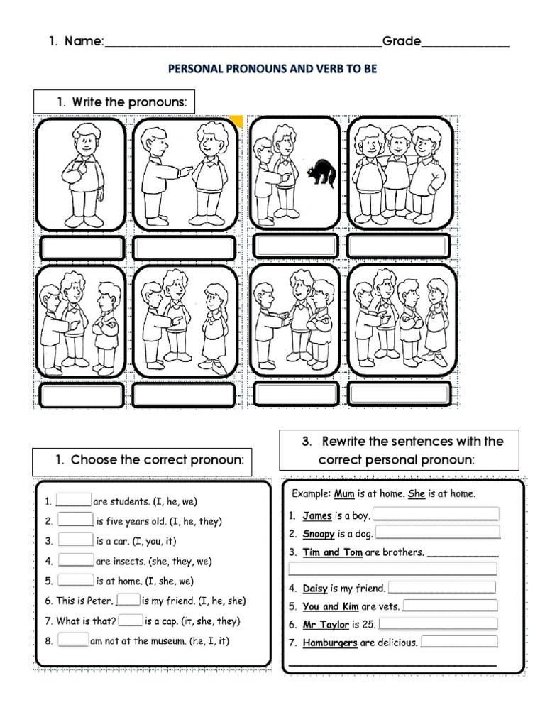 Personal Pronouns and Verb To Be | PDF | Language Families | Communication
