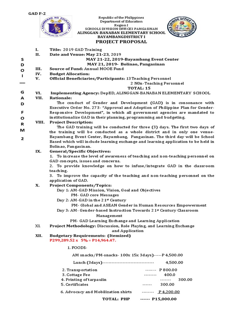 Project Proposal: Alinggan-Banaban Elementary School Bayambangdistrict ...