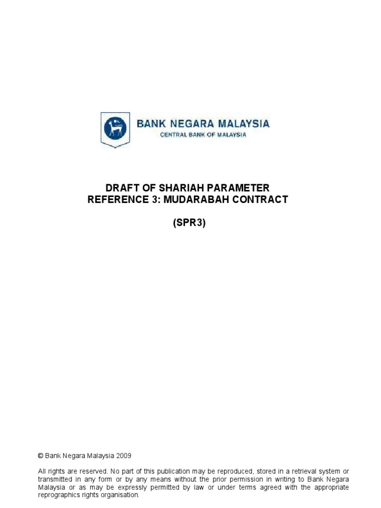 Mudarabah Contract | PDF | Guarantee | Valuation (Finance)