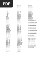 Rectangular Numbers 1 To 100 | PDF
