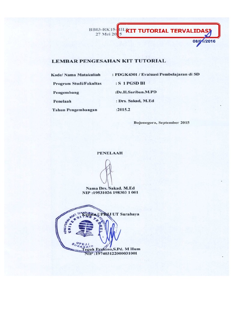 PDGK4301-Evaluasi Pembelajaran SD PDF | PDF