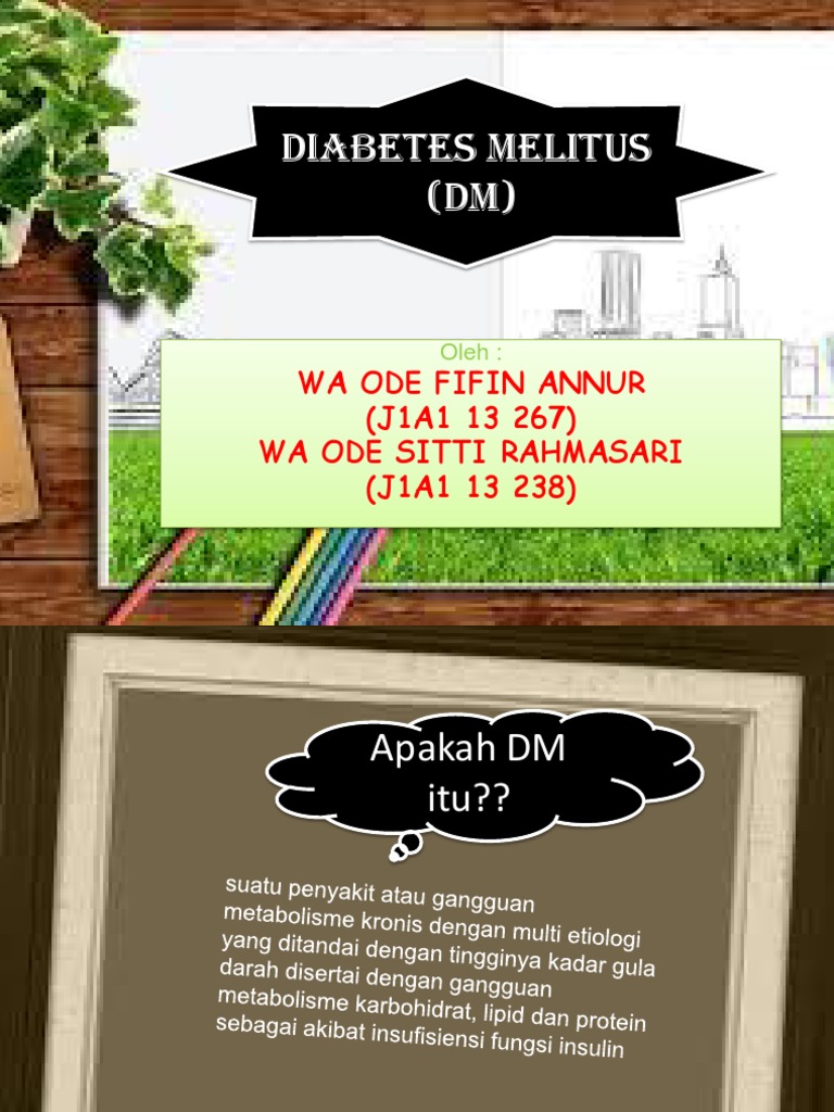 Diabetes Melitus Ppt Pdf