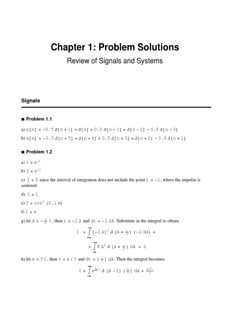 Solutions Chapter1 PDF | PDF | Mathematical Objects | Systems Theory