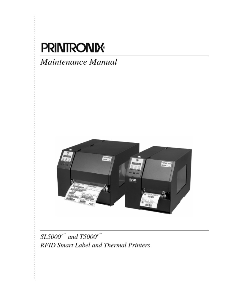 SL5000r T5000r Service | PDF | Electromagnetic Interference | Printer ...