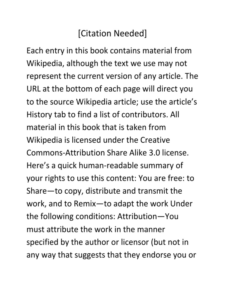 Citation Needed | PDF