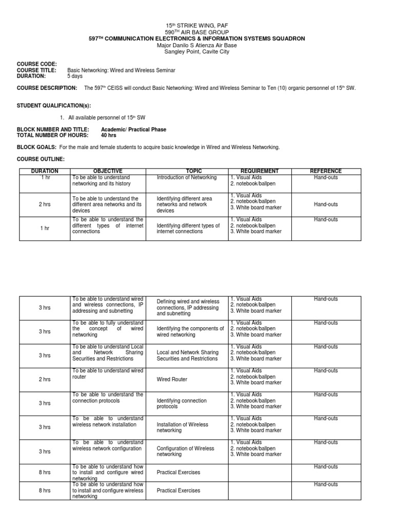 POI Basic Networking | PDF | Human Resources | Computer Network