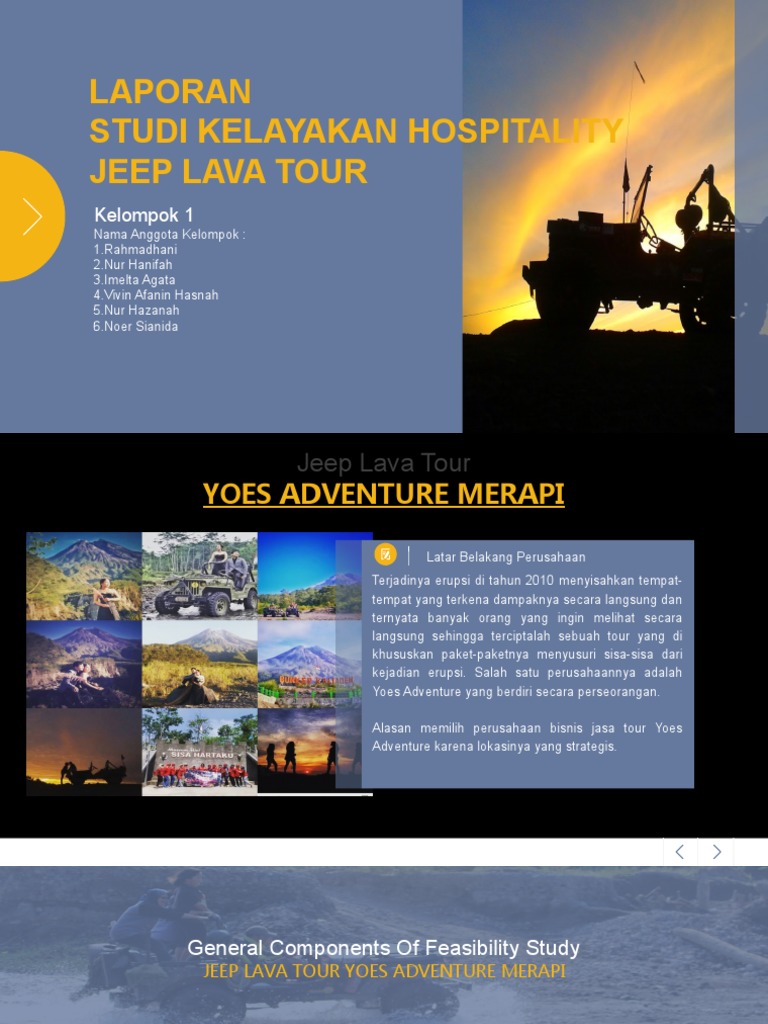 Analisa Feasibility Study Jeep Lava Tour Merapi | PDF