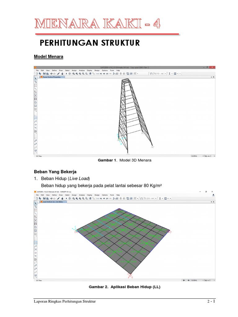 Perhitungan Menara | PDF