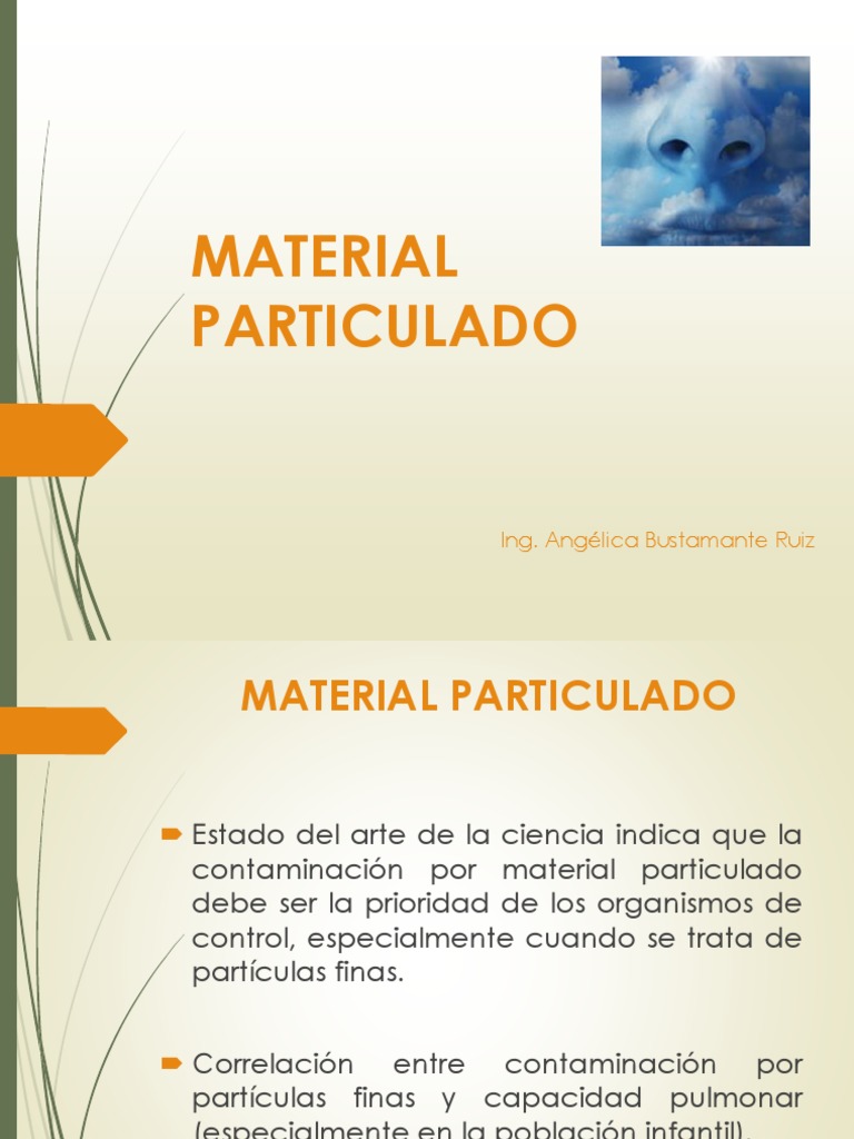 3. Material Particulado.pdf | Partículas | Aerosol