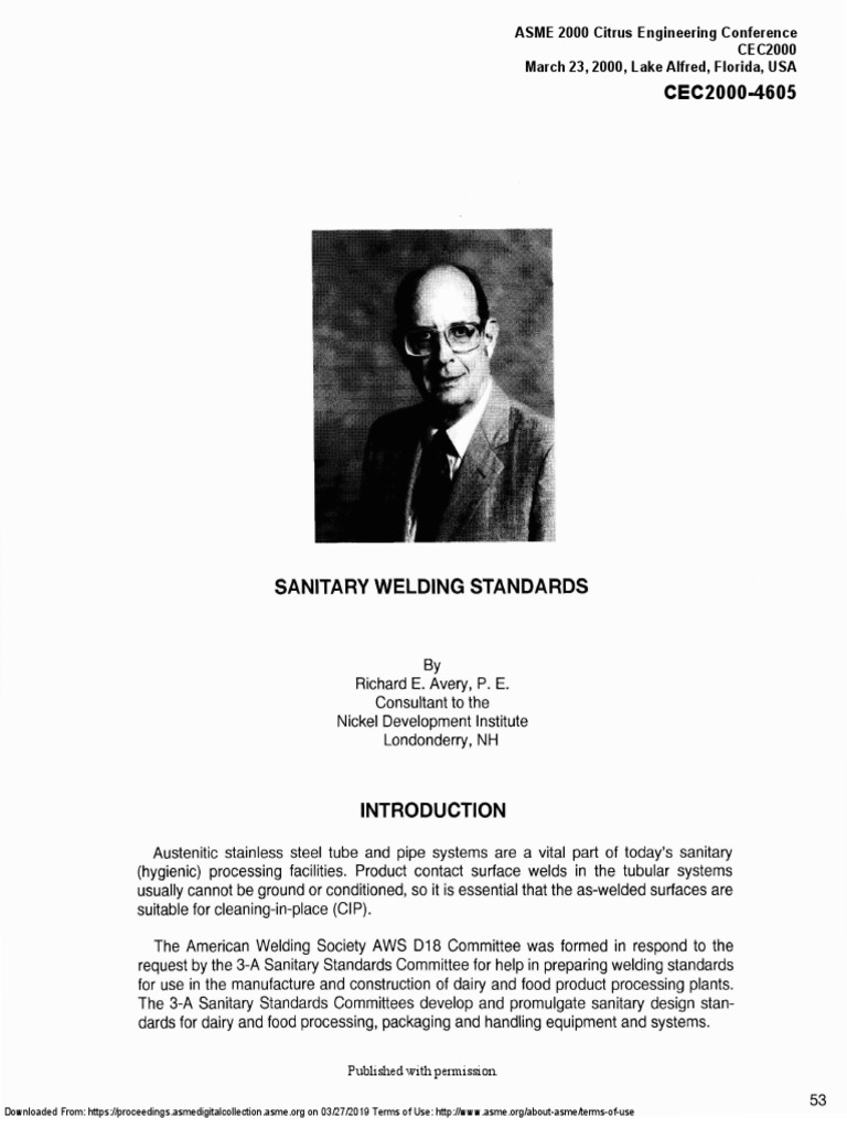 Sanitary Welding Standards PDF | PDF | Corrosion | Stainless Steel
