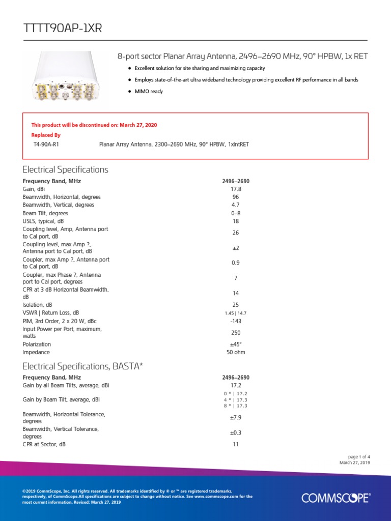 Tttt90ap 1XR | PDF | Antenna (Radio) | Amplifier