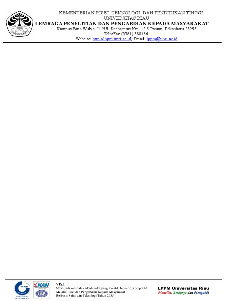 Kop Surat LPPM | PDF