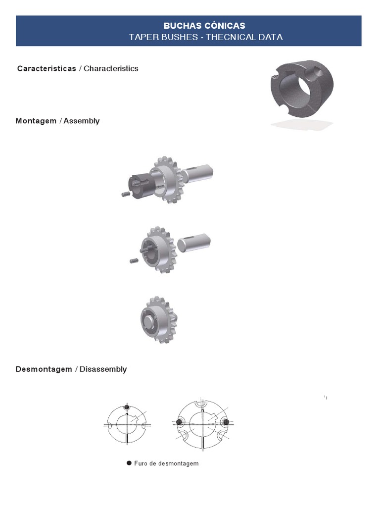 Taper Bushes - Thecnical Data: / Characteristics | PDF