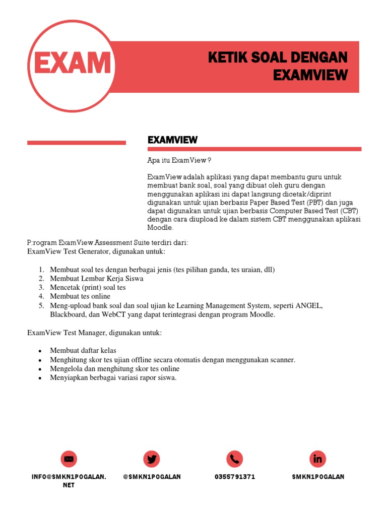 Cara Input Soal Di Exam View Generator | PDF