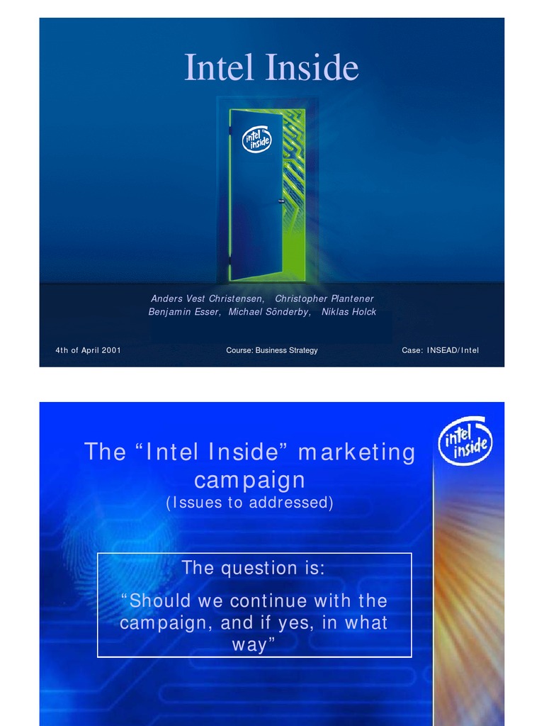 Intel Presentation | PDF