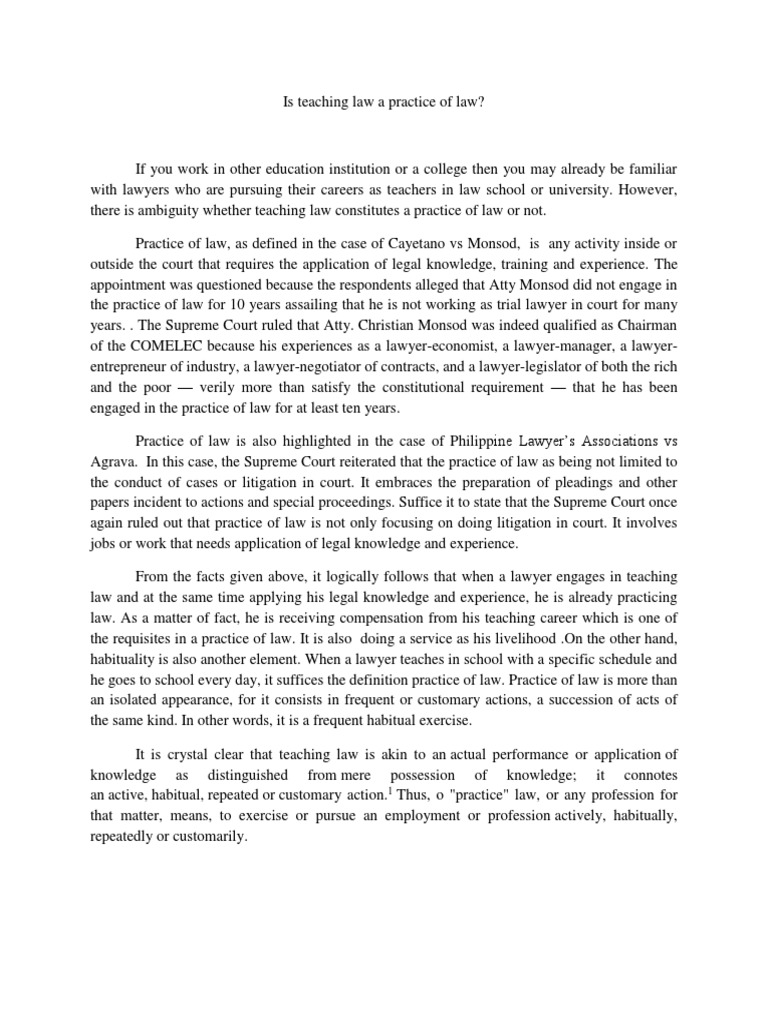 Teaching Law as Practice of Law | PDF | Lawyer | Lawsuit