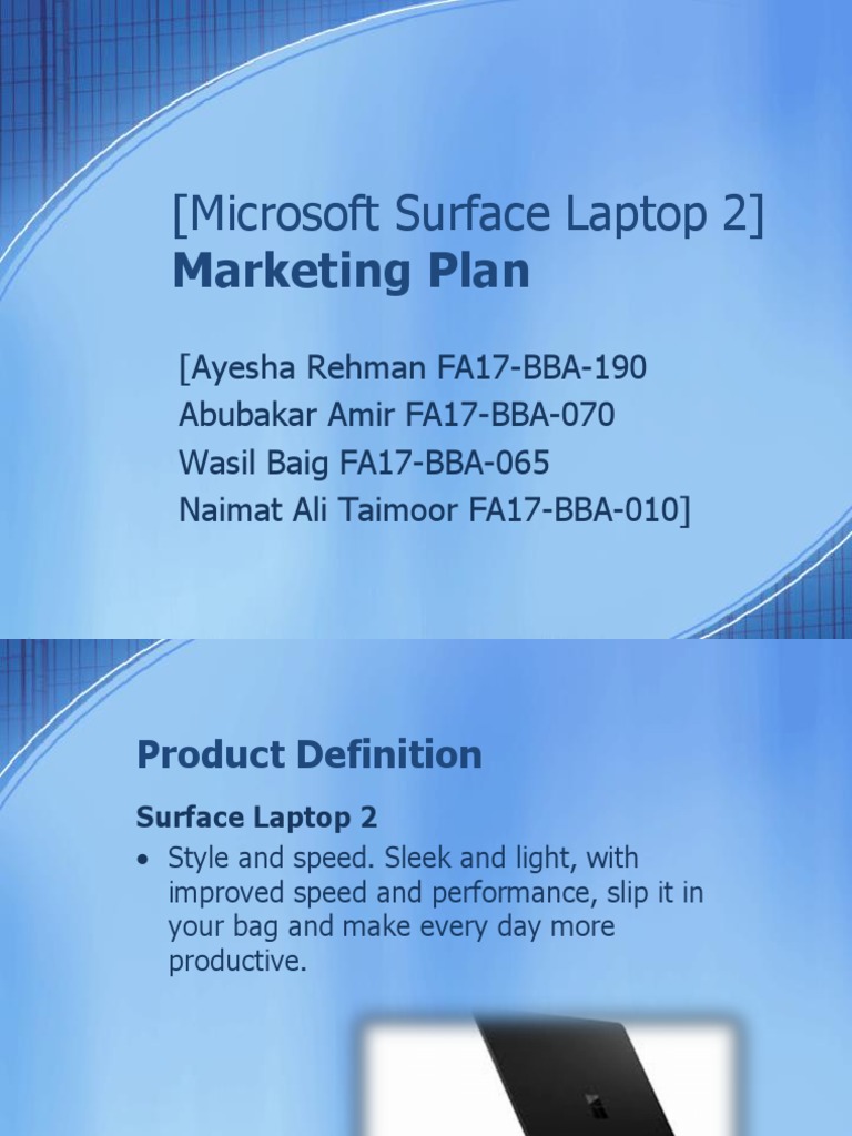 Microsoft Surface Laptop 2) | PDF | Advertising | Social Media