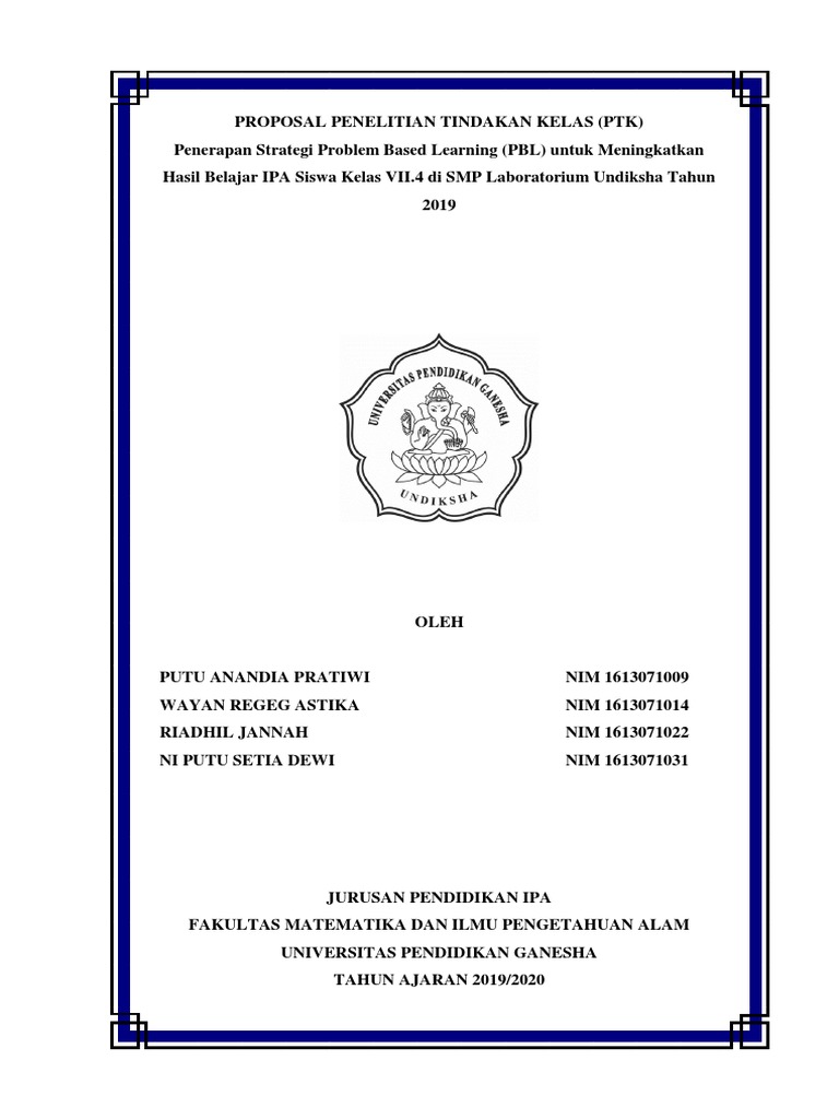 Draf Proposal PTK | PDF