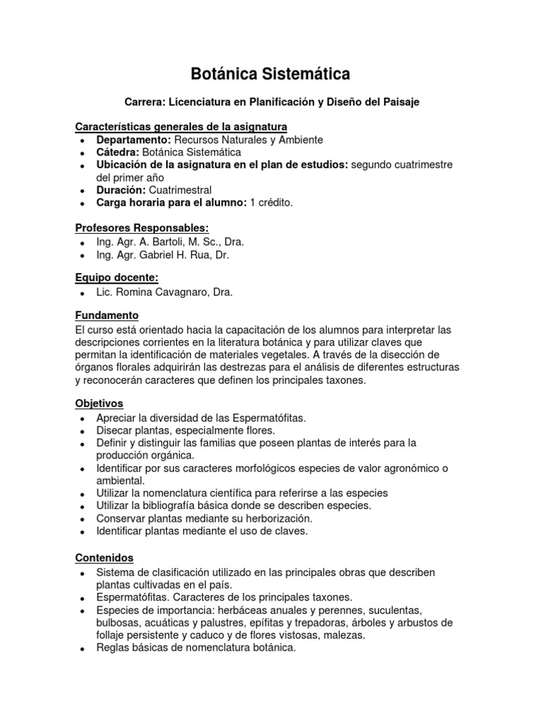 Botanica PDF | PDF | Botánica | Taxonomía (biología)