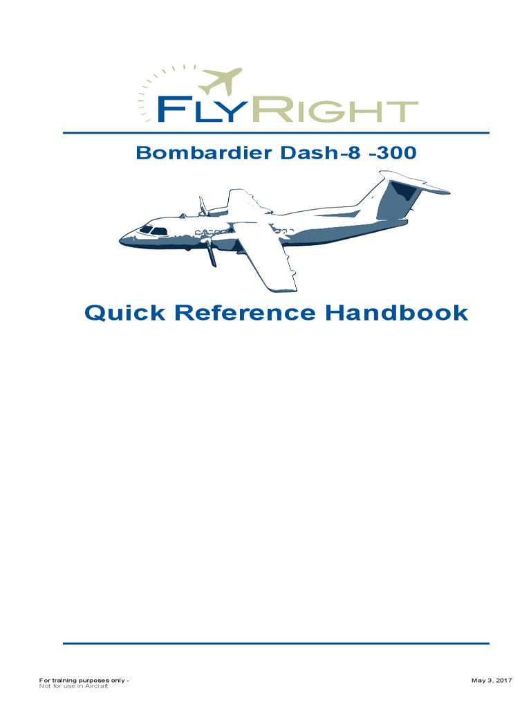Dash 8 QRH.pdf | Aviation | Aircraft