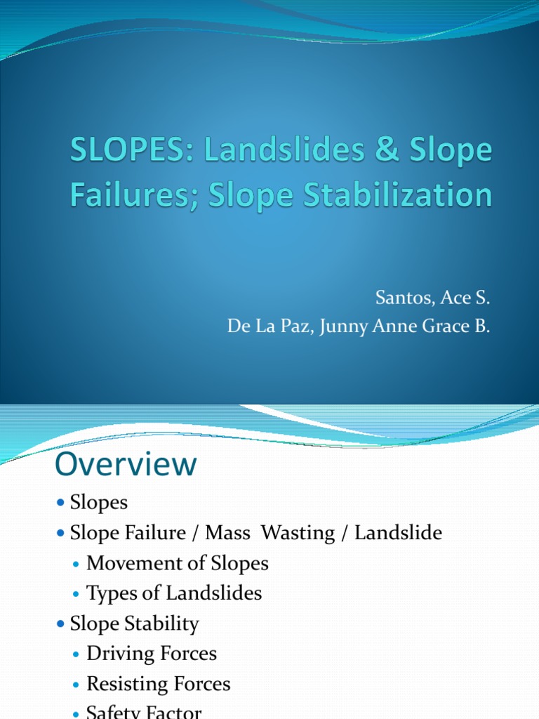 Understanding Slope Stability and Landslide Prevention Through ...