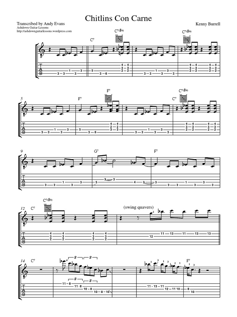 Chitlins Con Carne KennyBurrell PDF | PDF