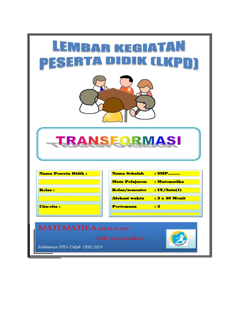 LKPD 3 KD 3.5 Transformasi | PDF