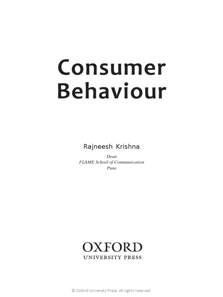 Consumer Bheaviour Notes | PDF | Consumer Behaviour | Social Science