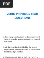 Zoho 2nd and 3rd Round Coding Questions | PDF | String (Computer ...
