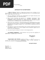 Affidavit of Authenticity Template | PDF | Social Science