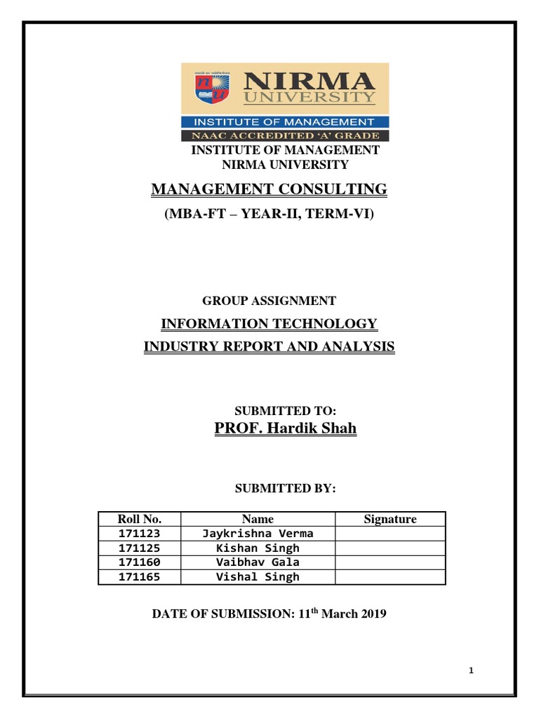 Group Assignment - Industry Report | PDF | Business Process Outsourcing ...