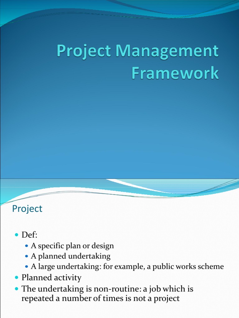 Project Management Framework | PDF | Project Management | Risk Management