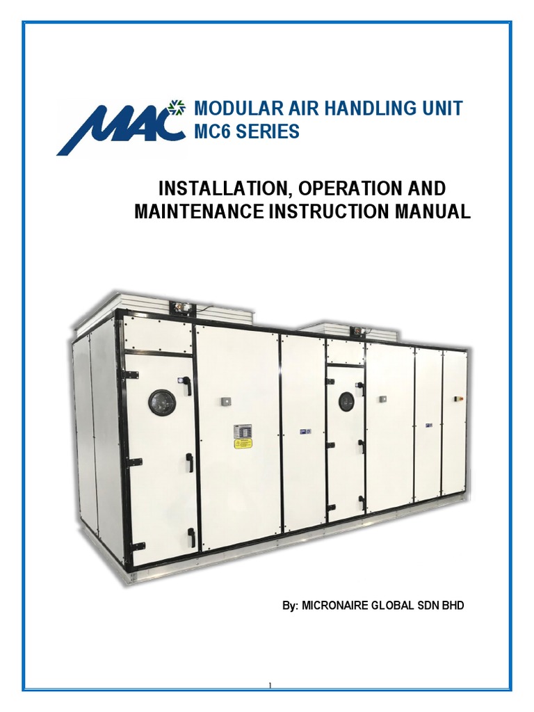 MAC Operation Manual | PDF | Belt (Mechanical) | Door