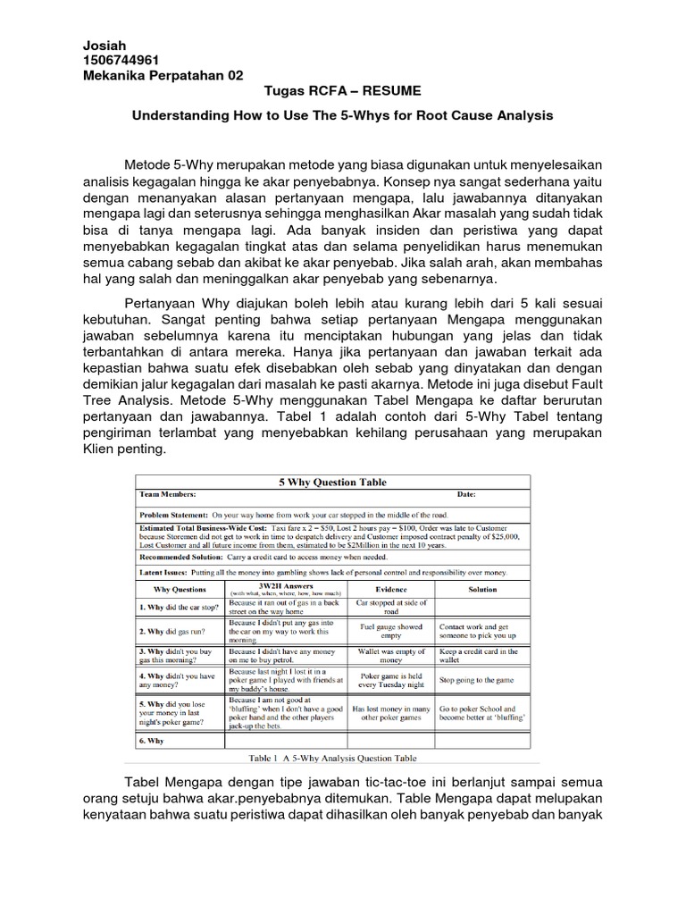 Tugas RCFA 1506744961 | PDF