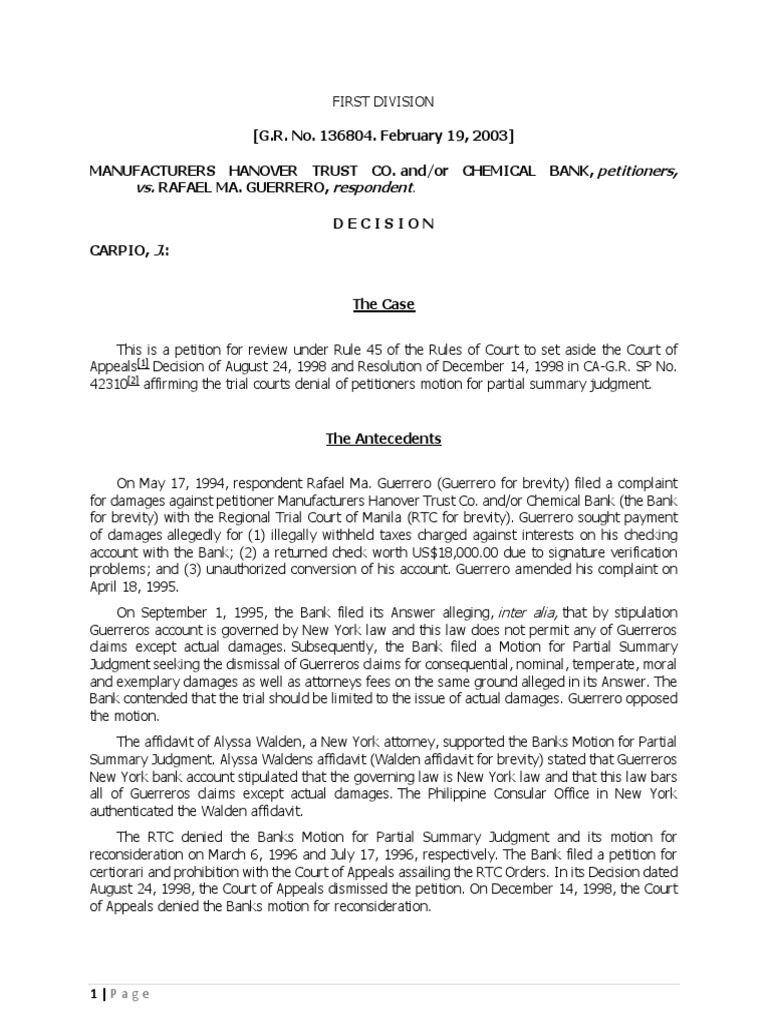 Cases Rule 35 To 39civil Procedure | PDF | Summary Judgment | Judgment ...