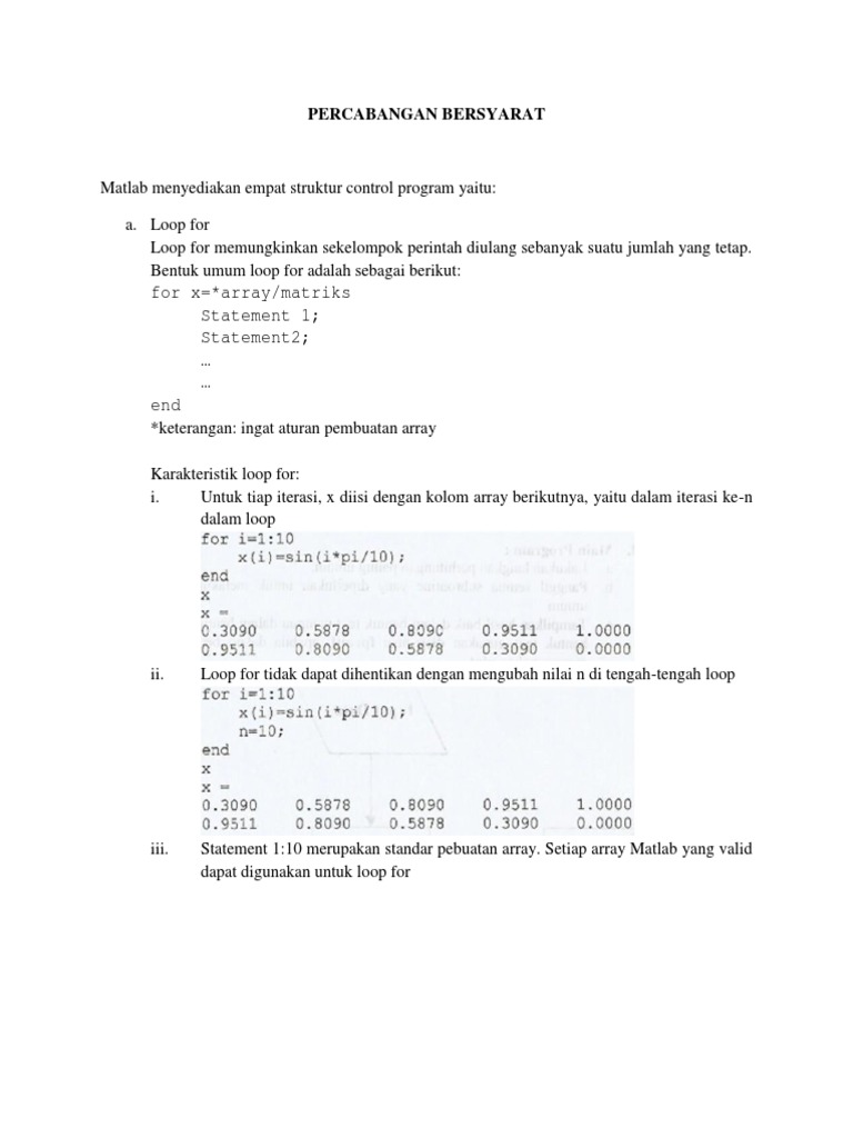 Percabangan Bersyarat | PDF | Metode & Bahan Ajar | Komputer