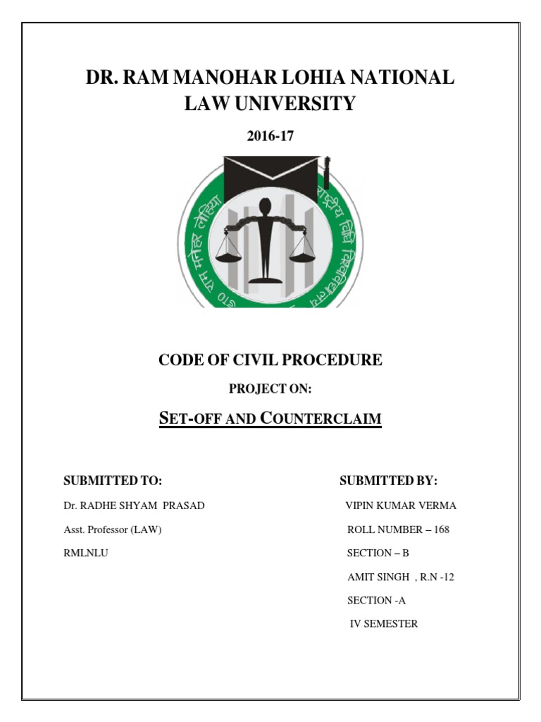 CPC 4th Sem | PDF | Set Off (Law) | Pleading
