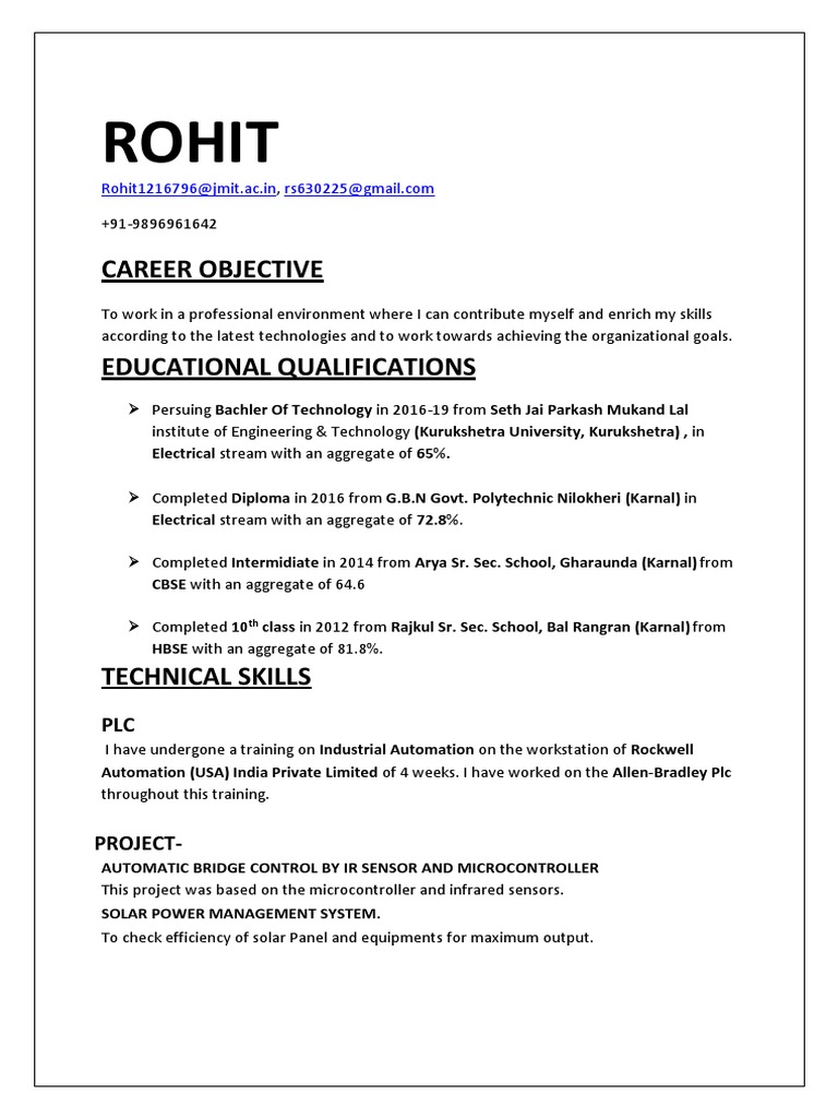 Rohit Resume | PDF