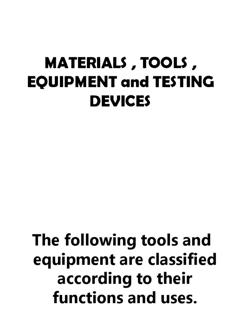 ICT Tools and Equipment Overview | PDF | Computer Hardware | Usb
