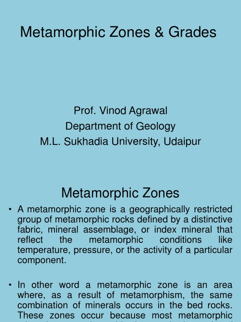 Metamorphic Zones & Grades Guide | PDF | Rock (Geology) | Minerals