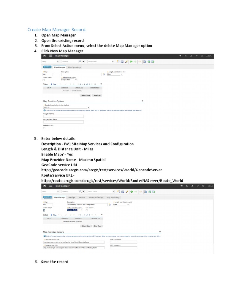 Maximo Spatial Setup Document | PDF | Dialog Box | Geographic ...