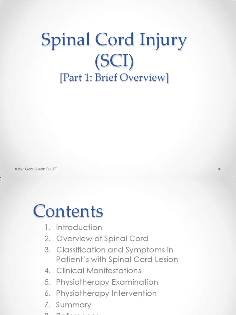 Spinal Cord Injury | PDF | Spinal Cord | Spinal Cord Injury