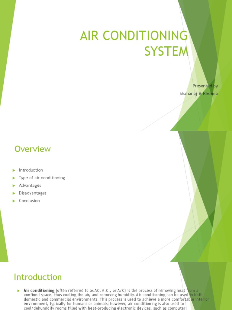 Air Conditioning System | PDF | Air Conditioning | Hvac