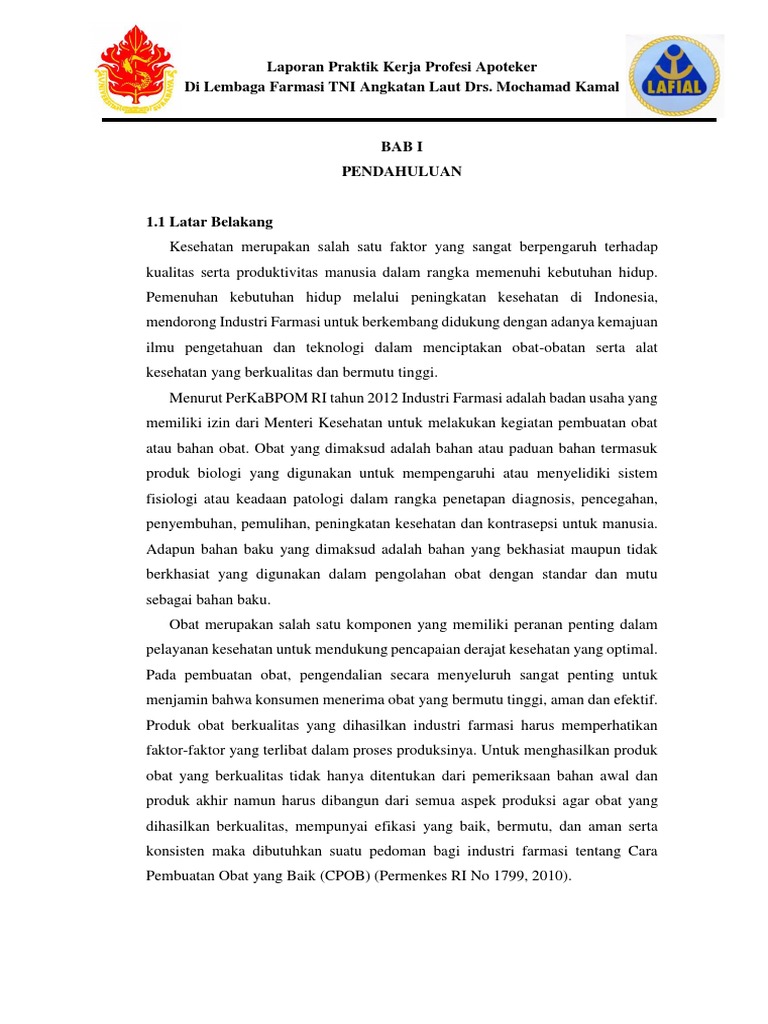 Laporan Umum Lafial | PDF