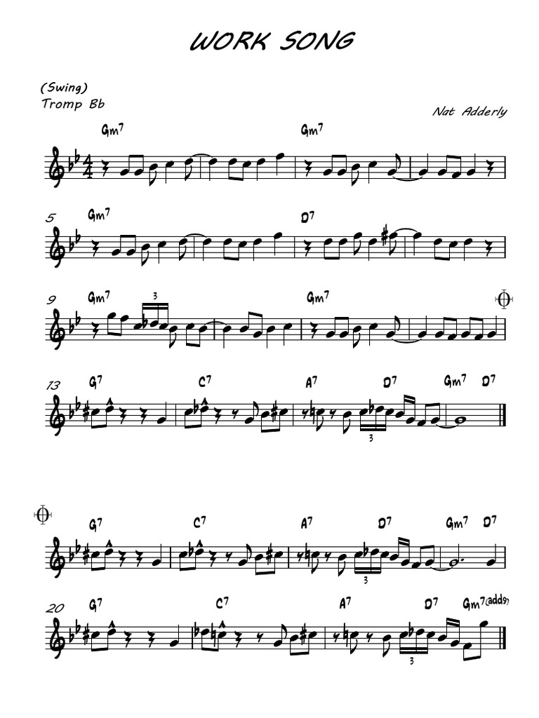 Work Song - BB PDF | PDF