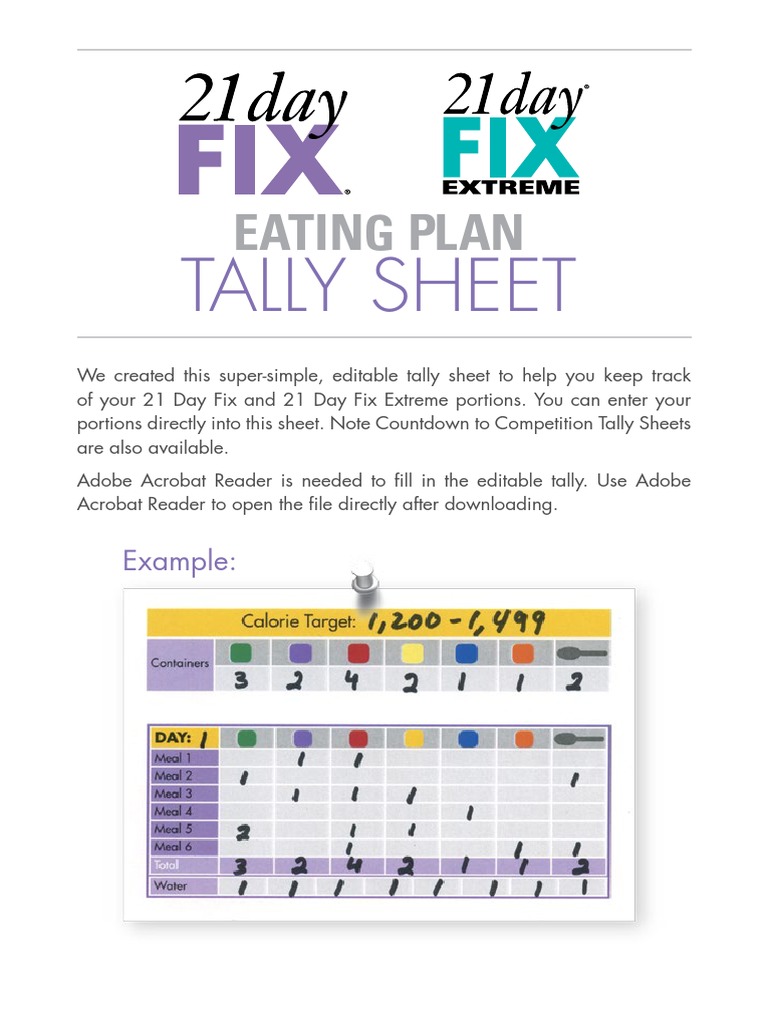 Editable Tally Sheets | PDF | Software | Foods