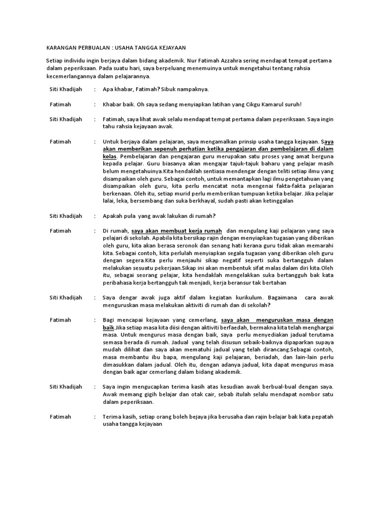 Karangan Perbualan | PDF