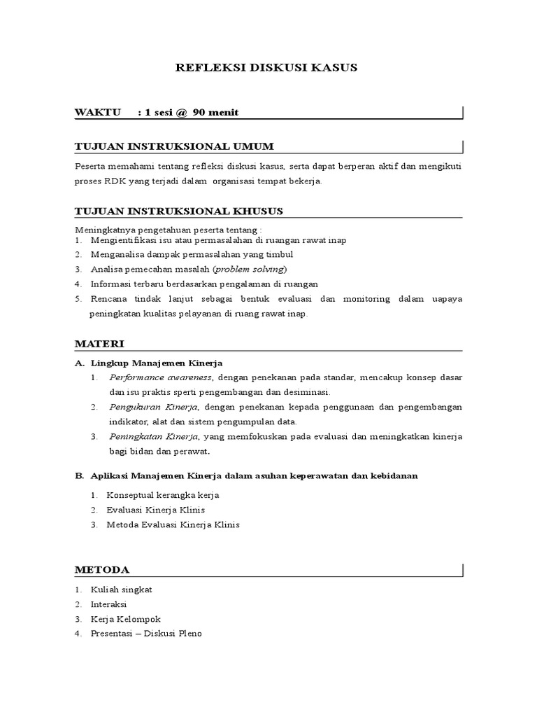 Contoh KPI SDM | PDF