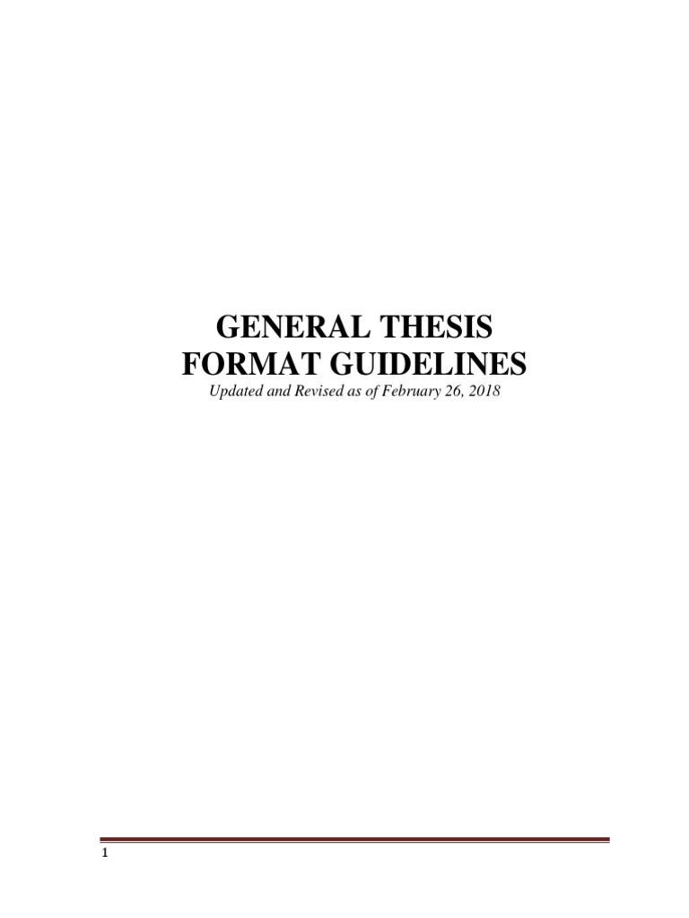 Thesis Guidelines With Samples MT | PDF | Citation | Thesis